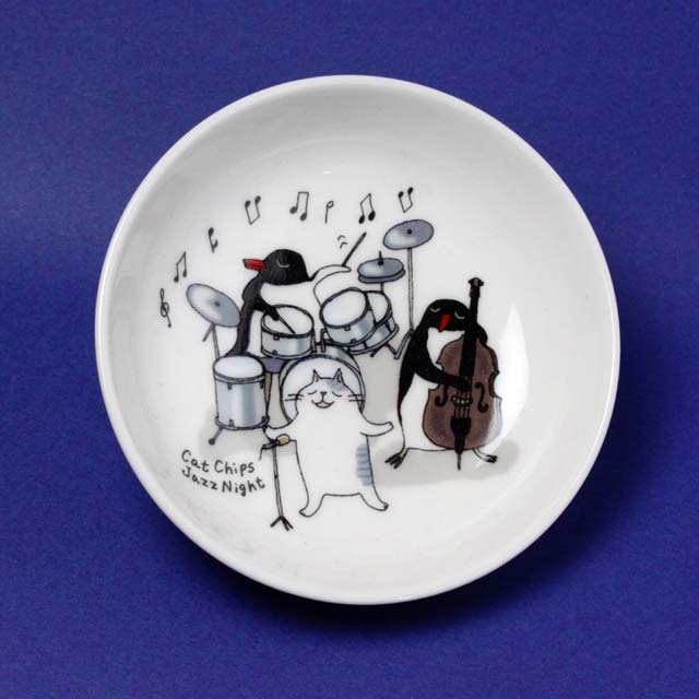 Cat Chips Jazz Night 豆絵皿 音楽雑貨・アクセサリー専門店 Cat Chips Jazz Night 豆絵皿 音楽雑貨・アクセサリー専門店